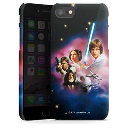 DeinDesign iPhone SE (2020) Handy Premium Case Smartphone Handyh&uuml;lle Schutzh&uuml;lle matt Lightsaber Star Wars Merchandise Premium Case