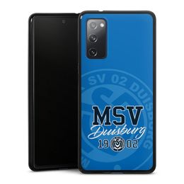 DeinDesign Galaxy S20 FE Handy Silikon H&uuml;lle Case schwarz Handyh&uuml;lle Bundesliga Official Licensed Product Msv Duisburg