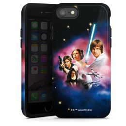 DeinDesign iPhone SE (2022) Handy Panzer Handyh&uuml;lle robuste Outdoor H&uuml;lle Schutzh&uuml;lle gl&auml;nzend Star Wars Lightsaber Merchandise Tough Case