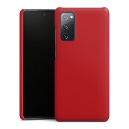 DeinDesign Galaxy S20 FE Handy Premium Case Smartphone Handyh&uuml;lle Schutzh&uuml;lle matt Red Unicoloured Colour Premium Case