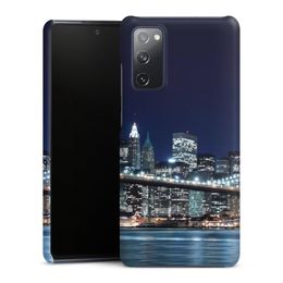 DeinDesign Galaxy S20 FE Handy Premium Case Smartphone Handyh&uuml;lle Schutzh&uuml;lle matt New York Usa Brooklyn Bridge Premium Case
