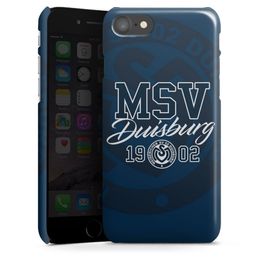 DeinDesign iPhone SE (2020) Handy Premium Case Smartphone Handyh&uuml;lle Schutzh&uuml;lle gl&auml;nzend Msv Duisburg Merchandise Soccer Premium Case