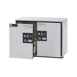 ASECOS Feuerbest&auml;ndiger Gefahrstoff-Unterbauschrank Typ 90, HxB 800 x 1102 mm, 2 Schubladen mit Wanne