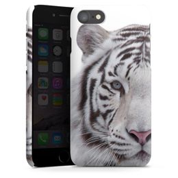 DeinDesign iPhone SE (2022) Handy Premium Case Smartphone Handyh&uuml;lle Schutzh&uuml;lle matt Snow Winter Tiger Premium Case