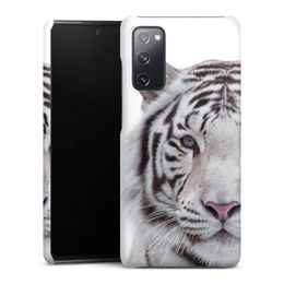 DeinDesign Galaxy S20 FE Handy Premium Case Smartphone Handyh&uuml;lle Schutzh&uuml;lle matt Snow Winter Tiger Premium Case