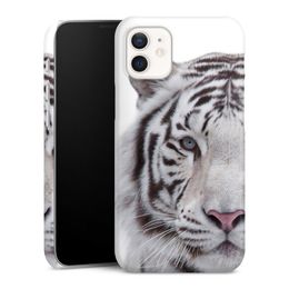 DeinDesign iPhone 12 mini Handy Premium Case Smartphone Handyh&uuml;lle Schutzh&uuml;lle gl&auml;nzend Snow Winter Tiger Premium Case