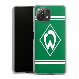 DeinDesign Xiaomi Mi 11 Lite 5G NE Handy Silikon H&uuml;lle Case transparent Handyh&uuml;lle Logo Sv Werder Bremen Official Licensed Product Silikon Case