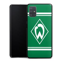 DeinDesign Galaxy A51 Handy Hard Case Schutzh&uuml;lle schwarz Smartphone Backcover Sv Werder Bremen Official Licensed Product Logo Hard Case