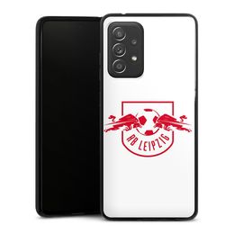 DeinDesign Galaxy A52s 5G Handy Slim Case extra d&uuml;nn Silikon Handyh&uuml;lle schwarz H&uuml;lle Official Licensed Product Rb Leipzig Logo Silikon Slim Case