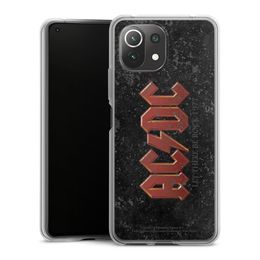 DeinDesign Xiaomi Mi 11 Lite 5G NE Handy Silikon H&uuml;lle Case transparent Handyh&uuml;lle Acdc Merchandise Logo Silikon Case
