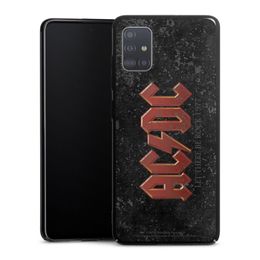 DeinDesign Galaxy A51 Handy Hard Case Schutzh&uuml;lle schwarz Smartphone Backcover Acdc Merchandise Logo Hard Case
