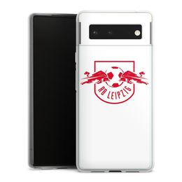 DeinDesign Google Pixel 6 Handy Silikon H&uuml;lle Case transparent Handyh&uuml;lle Official Licensed Product Rb Leipzig Logo Silikon Case