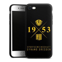 DeinDesign iPhone SE (2020) Handy Premium Silikon H&uuml;lle Handyh&uuml;lle schwarz Case Official Licensed Product Sgd Sg Dynamo Dresden Silikon Premium Case