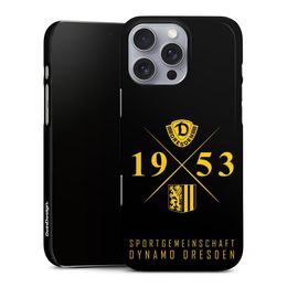 DeinDesign iPhone 16 Pro Max Handy Premium Case Smartphone Handyh&uuml;lle Schutzh&uuml;lle gl&auml;nzend Official Licensed Product Sgd Sg Dynamo Dresden Premium Case