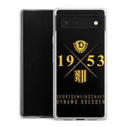 DeinDesign Google Pixel 6 Handy Silikon H&uuml;lle Case transparent Handyh&uuml;lle Official Licensed Product Sgd Sg Dynamo Dresden Silikon Case
