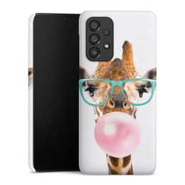 DeinDesign Galaxy A33 5G Handy Premium Case Smartphone Handyh&uuml;lle Schutzh&uuml;lle gl&auml;nzend Giraffe Animals Glasses Premium Case