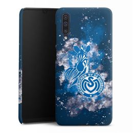 DeinDesign Galaxy A50 Handy Premium Case Smartphone Handyh&uuml;lle Schutzh&uuml;lle matt Msv Duisburg Official Licensed Product Water Colour Premium Case