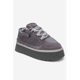 Riven Leder Plateau Turnschuh Damen
