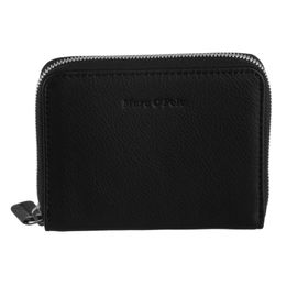 Damen Geldb&ouml;rse, MARC O'POLO ACCESSORIESschwarz, Leder, Basic, Kleinlederwaren, Geldbeutel, Money Pocket, Portemonnaie mit Logoschriftzug