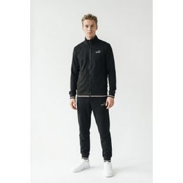 Puma Damen Trainingsanzug "METALLIC FULL-ZIP TRACKSUIT TR CL"Puma schwarz, Gr. XS, unifarben, Sweatware, Obermaterial: 68% Baumwolle, 32% Polyester,