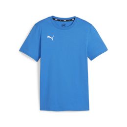Puma Jungen Trainingsshirt "TEAMGOAL CASUALS TEE JR", blau, Gr. 140, unifarben, Jersey, Obermaterial: 100% Baumwolle, Shirts, f&uuml;r Jugendliche,
