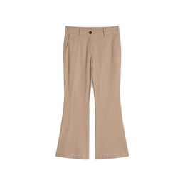 Marc O'Polo MARC O'POLO Damen Chinohose "aus Baumwoll-Stretch-Satin"earthy taupe, Gr. 40, unifarben, Twill, Obermaterial: 96% Baumwolle, 4% Elasthan, Hosen