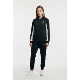 Puma Damen Trainingsanzug "POLY BASEBALL SUIT CL"Puma schwarz, Gr. XL, unifarben, Trikot, Obermaterial: 100% Polyester, Sportanz&uuml;ge, ohne Kapuze, aus