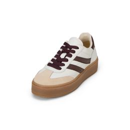 Marc O'Polo MARC O'POLO Damen Sneaker "aus hochwertigem Rindleder", Gr. 40sanftes wei&szlig;, Obermaterial: 100% Leder, unifarben, Schuhe
