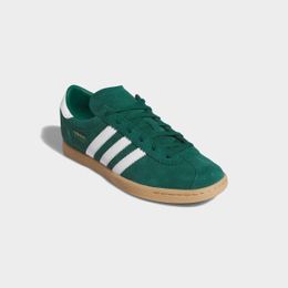 Herren Sneaker "STADT", adidas originals, Gr. 40,5collegiate gr&uuml;n, ftwr wei&szlig;, gold metallic, Leder, Synthetik, Schuhe