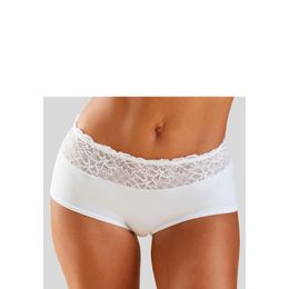 Damen Panty, Wei&szlig;, Gr. 36/38, Nuance by Lascana, Unterhosen, Material: Baumwolle