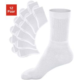 GO IN Damen Tennissocken, Wei&szlig;, Gr. 47/48, Str&uuml;mpfe & Socken, Material: Baumwolle