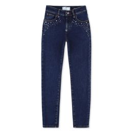 Philipp Plein Damen Loungehose "Hexagon", blau, Gr. 10, Obermaterial: 83% Baumwolle, 15% Polyester, 2% Elasthan, Hosen