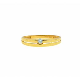Adelia&acute;s ADELIA ́S Damen Fingerring "Damenring 333 Gold ( 8K ) mit Zirkonia", 58, Goldgold, Gold, Fingerringe, Goldring