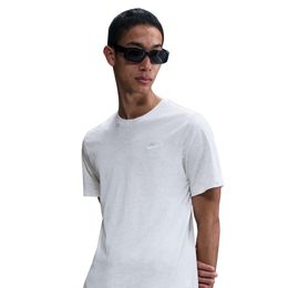 Nike Sportswear Herren T-Shirt "M NSW CLUB TEE"birch heather, Gr. M, Jersey, Obermaterial: 100% Baumwolle, Shirts, mit Logostickerei auf der Brust,