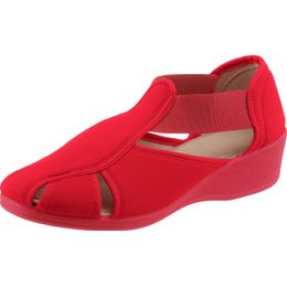 Damen Slipper rot, Gr&ouml;&szlig;e 42