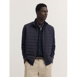 Bugatti Herren Sweatjacke "Regular Fit"390, marine, Gr. L, unifarben, Sweatware, 80% Baumwolle, 20% Polyester, Sweatjacken, Regular Fit Baumwollmix
