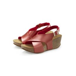 Lascana Sandalette 'Sommerschuh' rot Gr. 40 f&uuml;r Damen