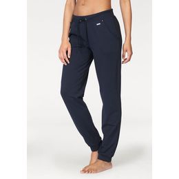 Lascana Relaxhose blau Gr. 36/38 f&uuml;r Damen. Mit Kordelzug, Metalllabel. Bequem