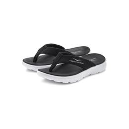Venice Beach Badezehentrenner 'Sandale, Badeschuh, Sommerschuhe, Badelatsche, Flip Flop, Badeschlappe' schwarz Gr. 39 f&uuml;r Damen. Mit Logoschriftzug