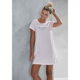 Damen Nachthemd, Rosa, Gr. 44/46, Vivance Dreams by Lascana, Nachthemden, 100% Baumwolle