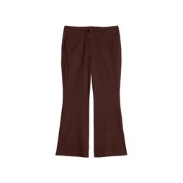 Marc O'Polo MARC O'POLO Damen Chinohose "aus Baumwoll-Stretch-Satin"braun, Gr. 40, unifarben, Twill, Obermaterial: 96% Baumwolle, 4% Elasthan, Hosen