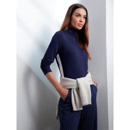 Heine Damen Langarmshirt, Blau, Gr. 34, Langarm-Shirts, Material: Viskose