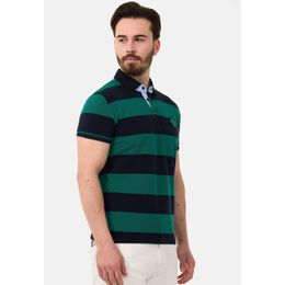 Cipo & Baxx CIPO & BAXX Herren T-Shirt "CT741"navyblau, gr&uuml;n, Gr. XXL, gestreift, 95% Baumwolle, 5% Elasthan, Shirts, gerade geschnitten