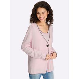 Heine Damen Twin-Set, Rosa, Gr. 36, Strickjacken, Material: Viskose