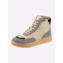 Andrea Conti Damen Sneaker, Natur, Gr. 37, Sneakers & Schn&uuml;rer, Material: Rindsleder