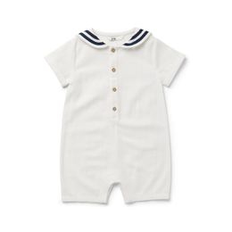 Tchibo - Baby-Matrosen-Strampler - Baby - Gr. 98/104 - dunkelblau/gestreift