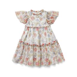 Tchibo - Kinder-T&uuml;llkleid - M&auml;dchen - Gr. 122/128 - creme/gebl&uuml;mt