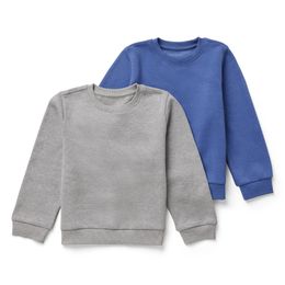 Tchibo - 2 Kinder-Sweatshirts mit angerauter Innenseite - Baby - Gr. 86/92 - blau