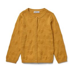 Tchibo - Kinder-Strickjacke - M&auml;dchen - Gr. 98/104 - gelb