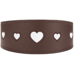 Hunter Windhundhalsband love braun S-M